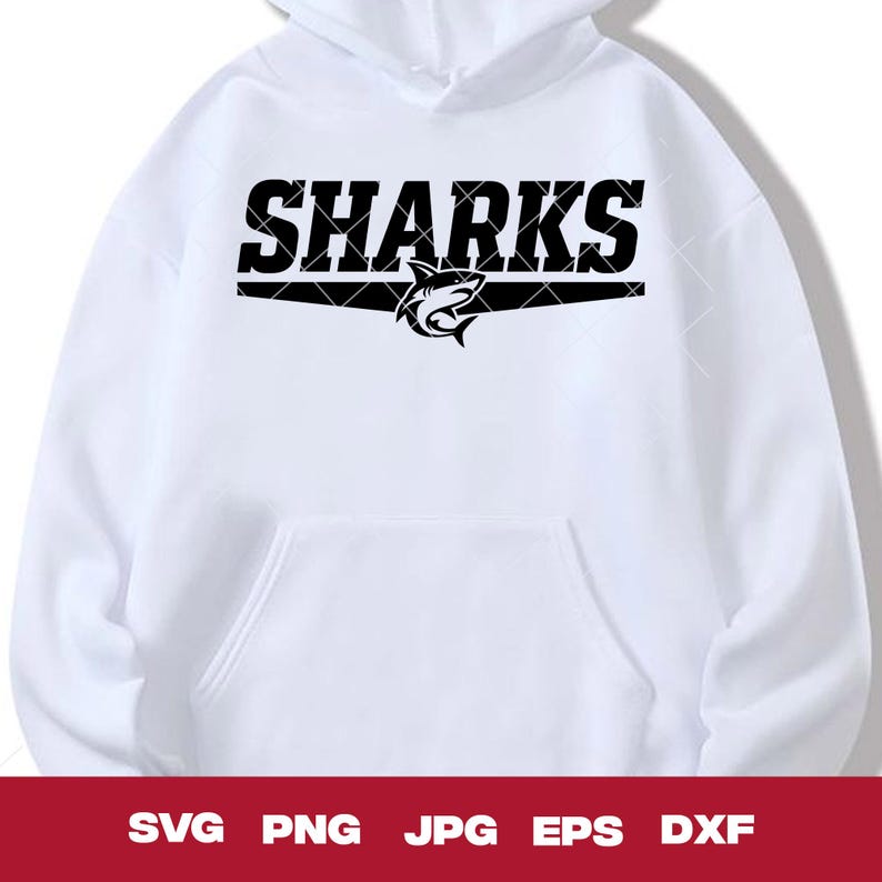 Sharks Svg, Sharks, School Mascot Clipart, Svg, Dxf, Eps, Png, Jpg ...