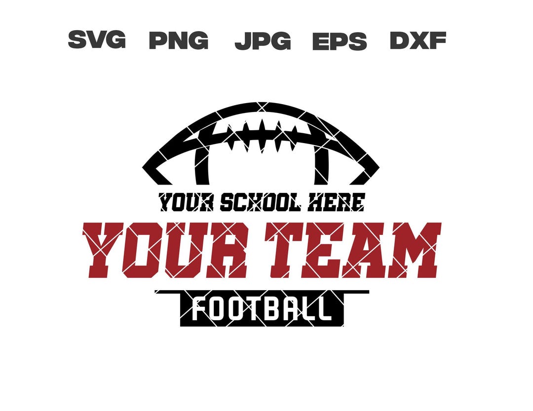Personalized Football SVG, Football Svg, Football, Custom Team Mascot ...