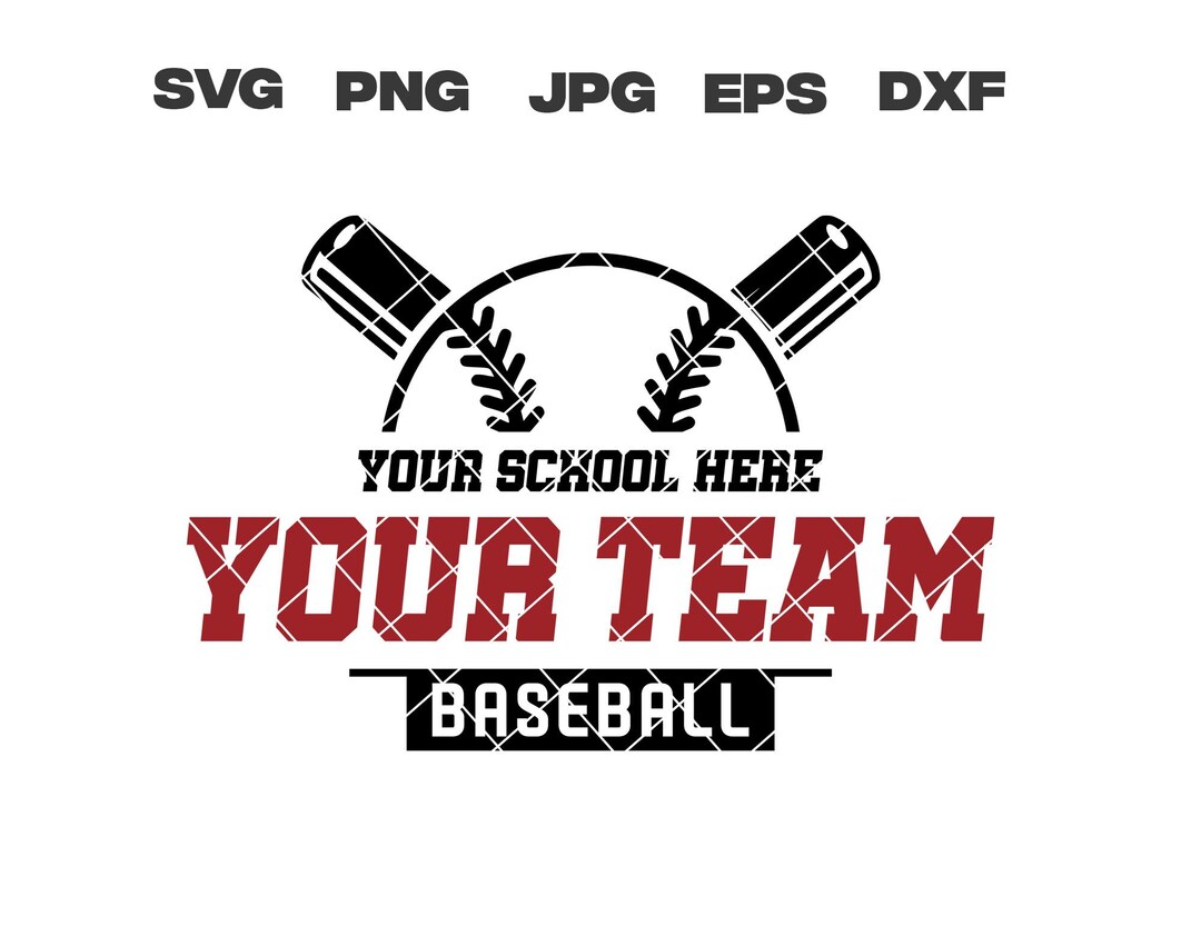 Personalized Baseball SVG, Baseball Svg, Baseball, Custom Team Mascot ...