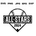 All Stars Baseball SVG, All Star SVG, Baseball SVG, All Star Game ...