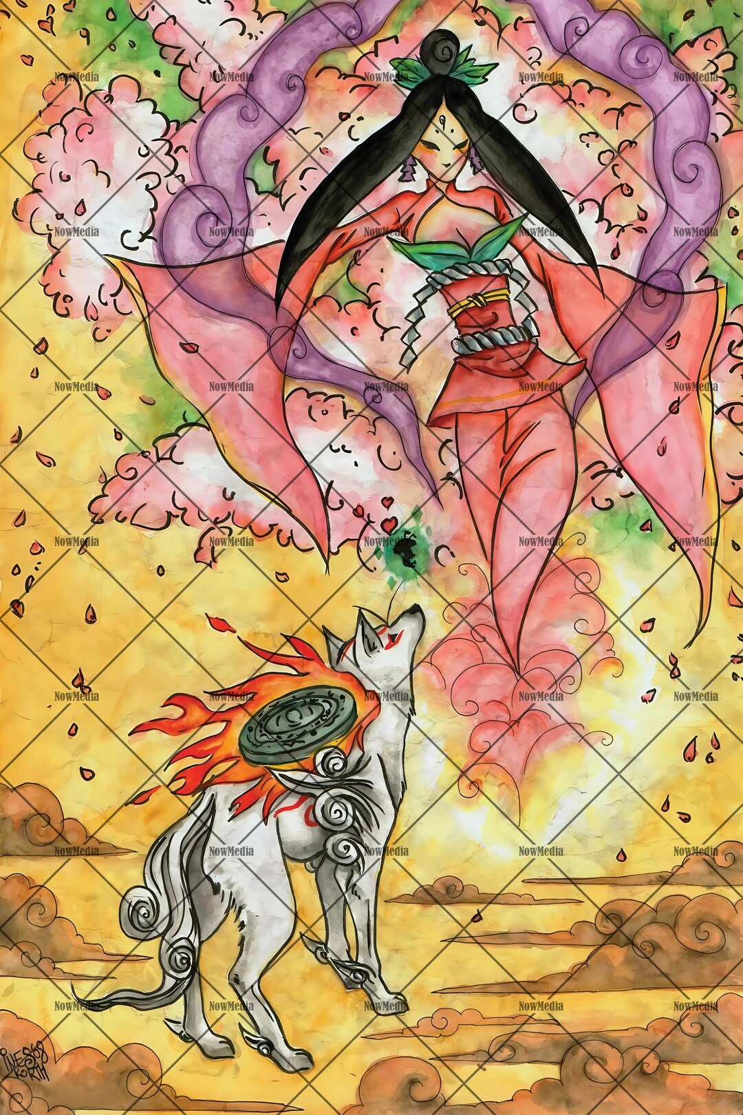 Sakuya Okami Comics Poster | - Digital Download Print, Printable Art ...