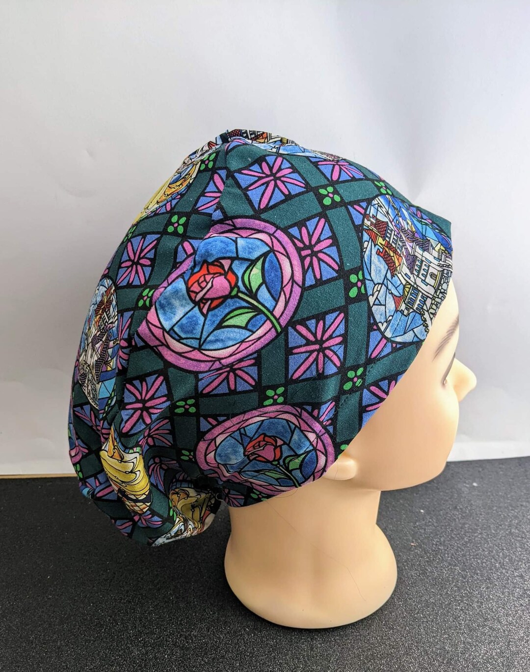Beauty Fairy-tale Stained Glass Scrub Cap / Hat With Adjustable Elastic ...