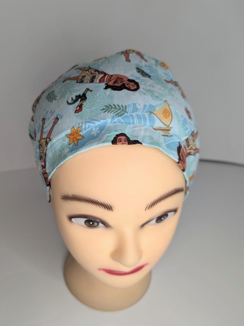 Hawaiian Girl Scrub Cap / Hat With Adjustable Elastic Drawstring and ...