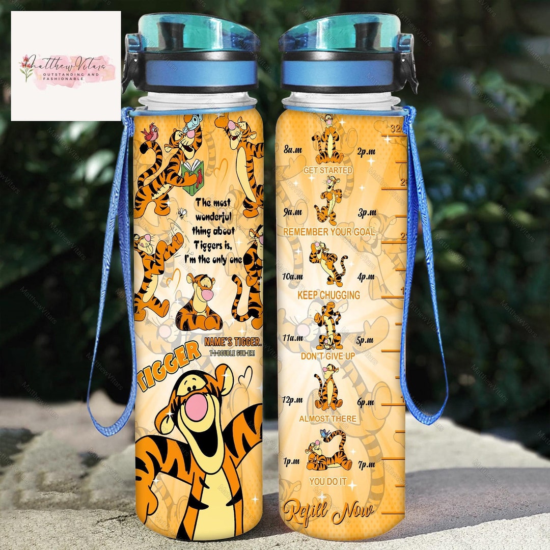 Tigger Water Tracker Bottle, Winnie the Pooh Water Bottle, Disney ...