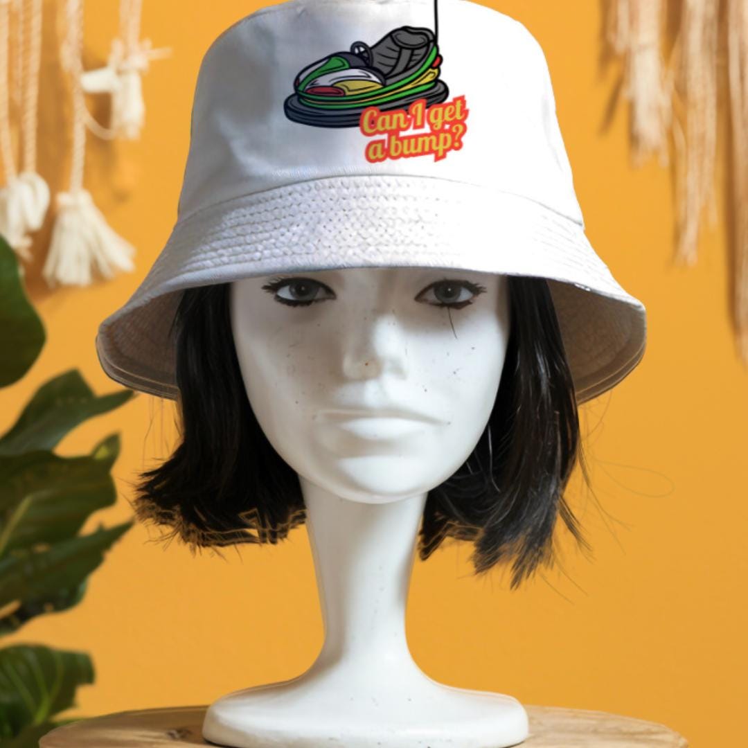 Funny Bumper Car Bucket Hat, Festival Rave Cap, Can I Get a Bump, Music ...