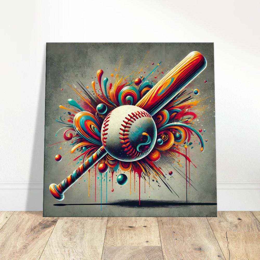 Urban Strike: Graffiti Baseball Canvas Print - Etsy
