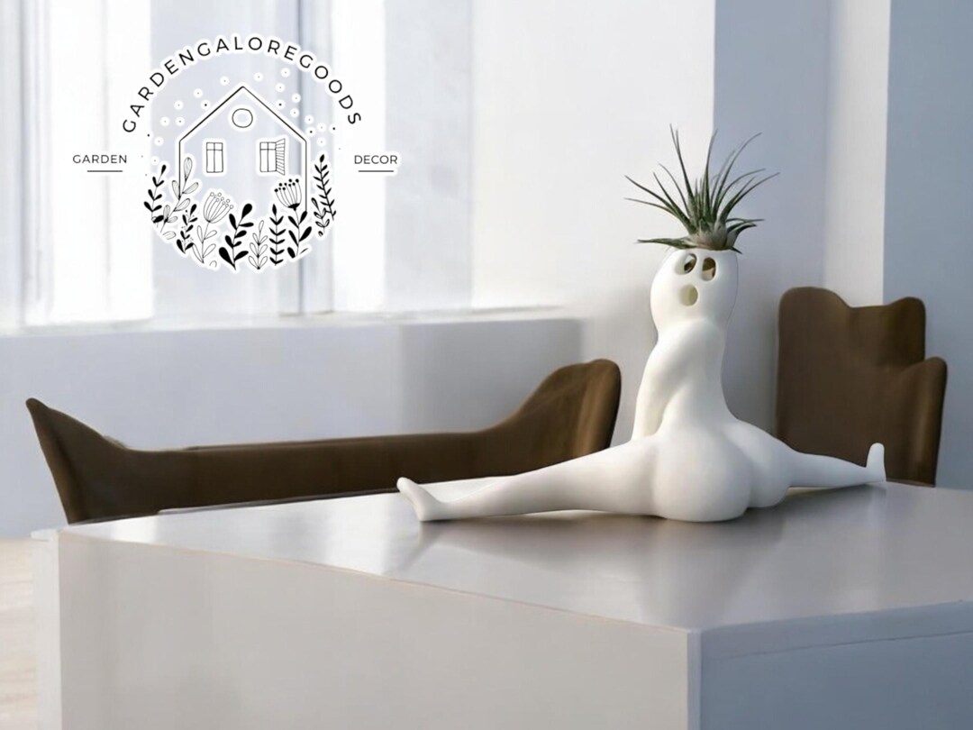 Funny Ghost Planter | Desktop Flower Pot Sculpture | Cute Spooky Accent ...