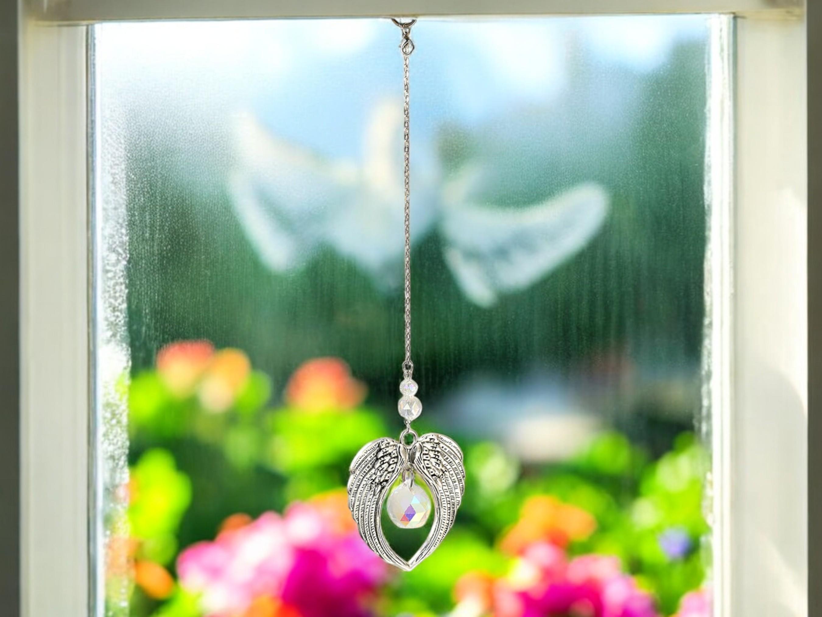 Angel Wing Suncatcher Ornament Wall Decor Home Accent for Window or ...