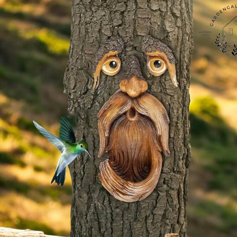 Tree Faces Decor Outdoor - Etsy