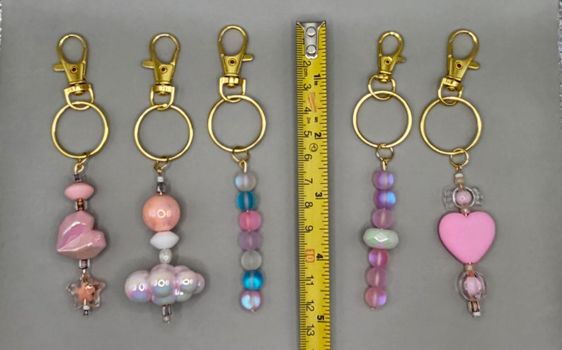 Sensory Fidget Centered Keychains With Different Textured Beads, Cute ...