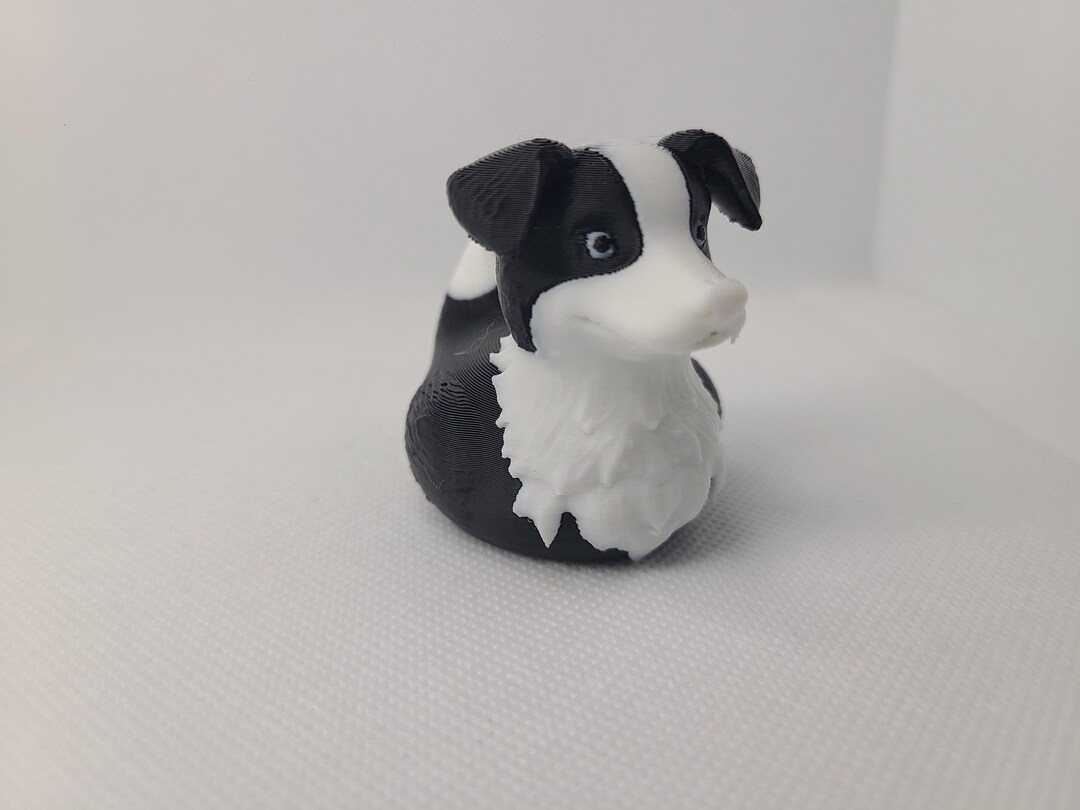 3D Print Border Collie Duck: Mini Dog Figurine, Pet Lover Gift - Etsy