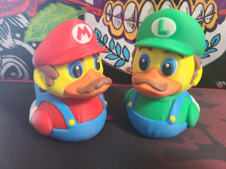3D Printed Super Mario Bros Ducks Set, Jeep Duck Toy - Etsy