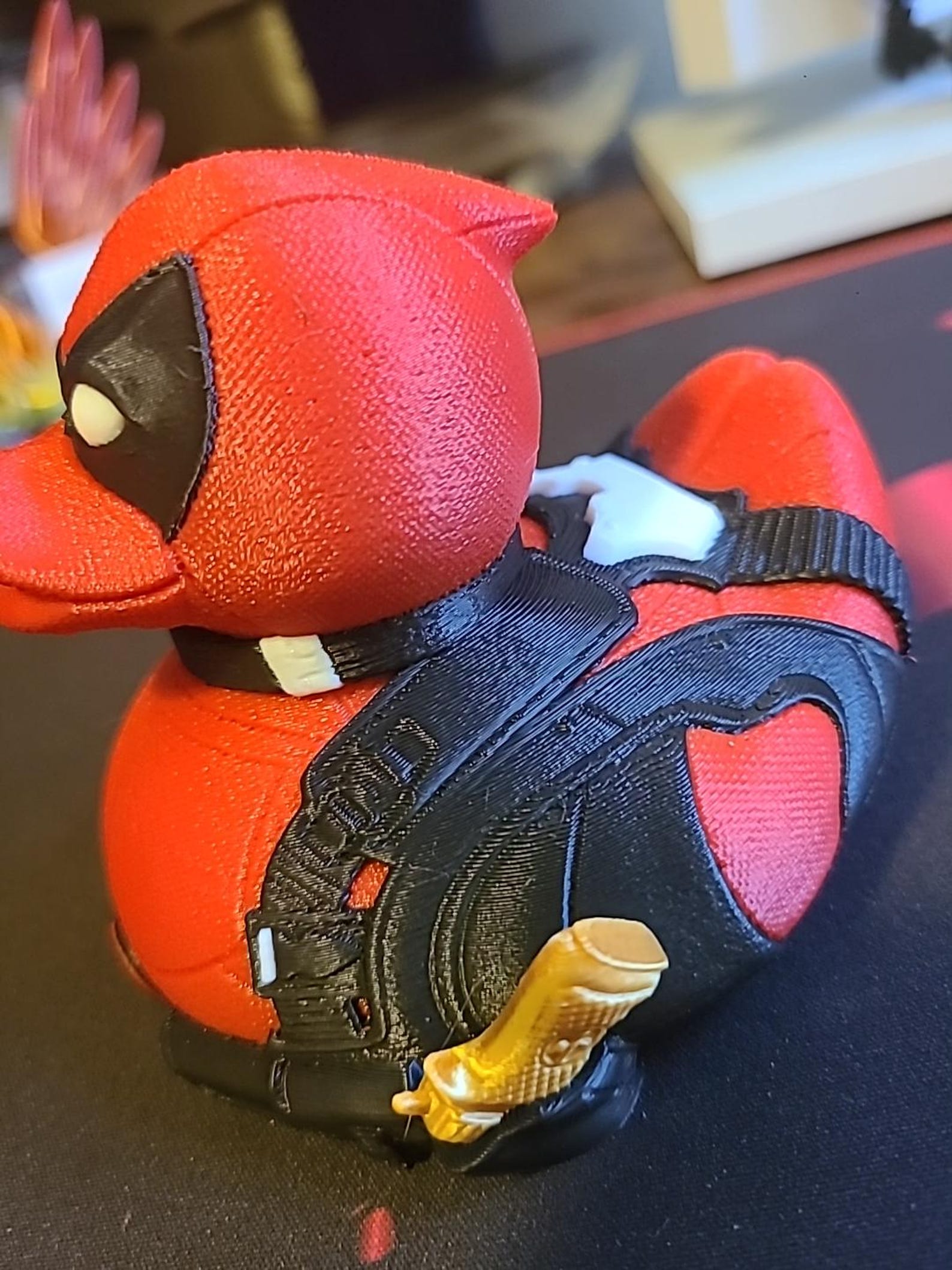 Deadpool Duck 3D Printed Large Small Mini Sizes Jeep Duck Plastic ...
