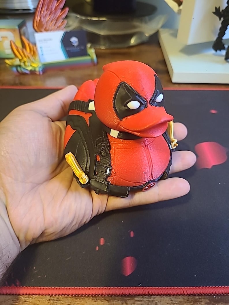 Deadpool Duck 3D Printed Large Small Mini Sizes Jeep Duck Plastic ...