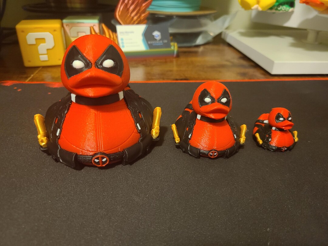 Deadpool Duck 3D Printed Large Small Mini Sizes Jeep Duck Plastic ...