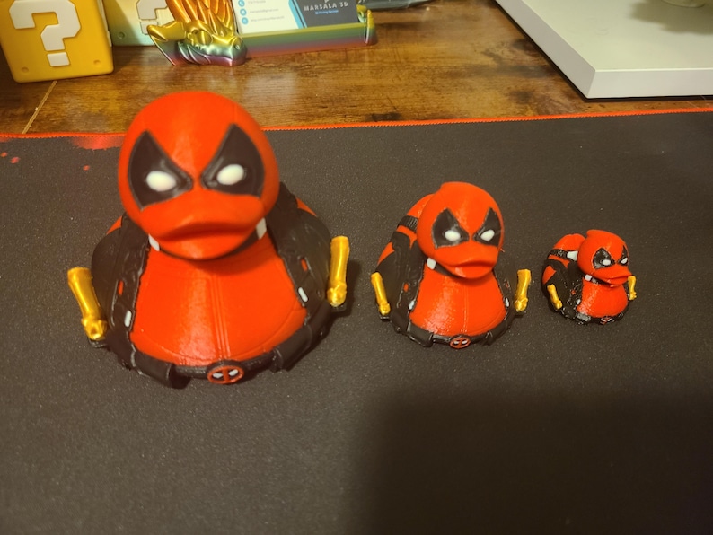 Deadpool Duck 3D Printed Large Small Mini Sizes Jeep Duck Plastic ...