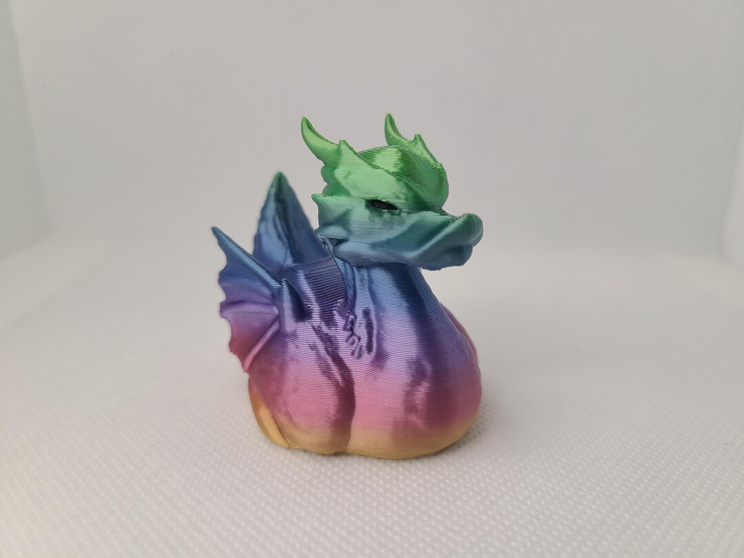 Rainbow Dragon Duck 3D Printed Mini Size Jeep Duck Plastic Highly ...