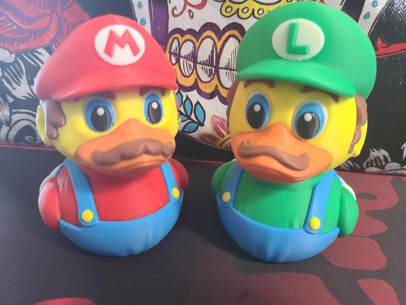 3D Printed Super Mario Bros Ducks Set, Jeep Duck Toy - Etsy