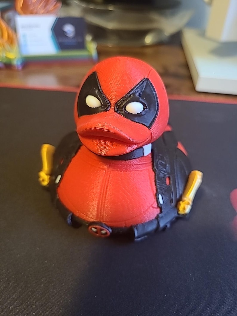 Deadpool Duck 3D Printed Large Small Mini Sizes Jeep Duck Plastic ...