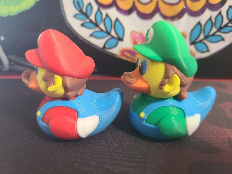 3D Printed Super Mario Bros Ducks Set, Jeep Duck Toy - Etsy