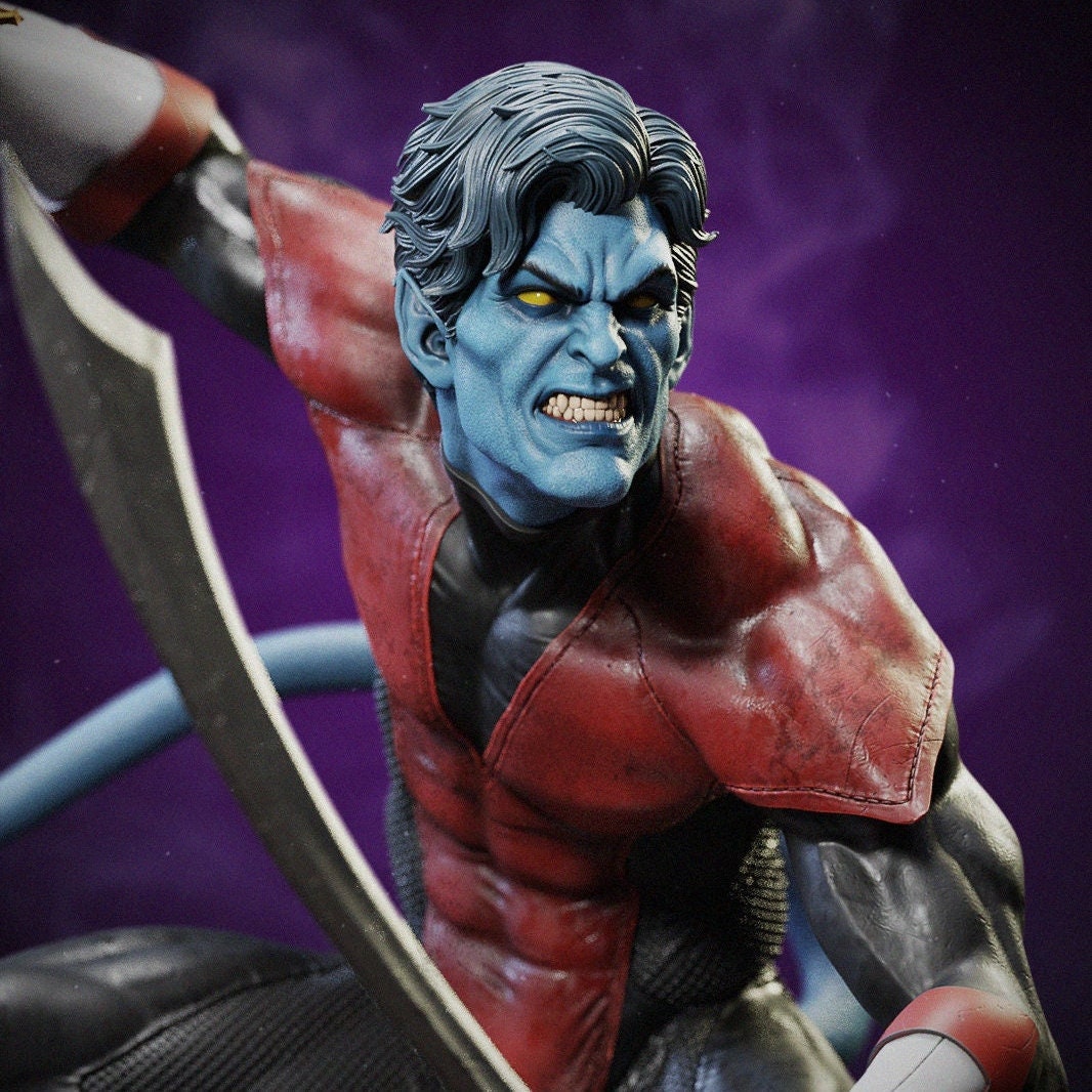 Hand-painted Nightcrawler Resin Figure X-men Collectible. - Etsy