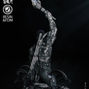 Hand Painted Predator Dutch Bust Statue Sculpture Collectible Unique ...