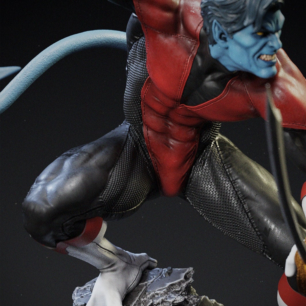 Hand-painted Nightcrawler Resin Figure X-men Collectible. - Etsy