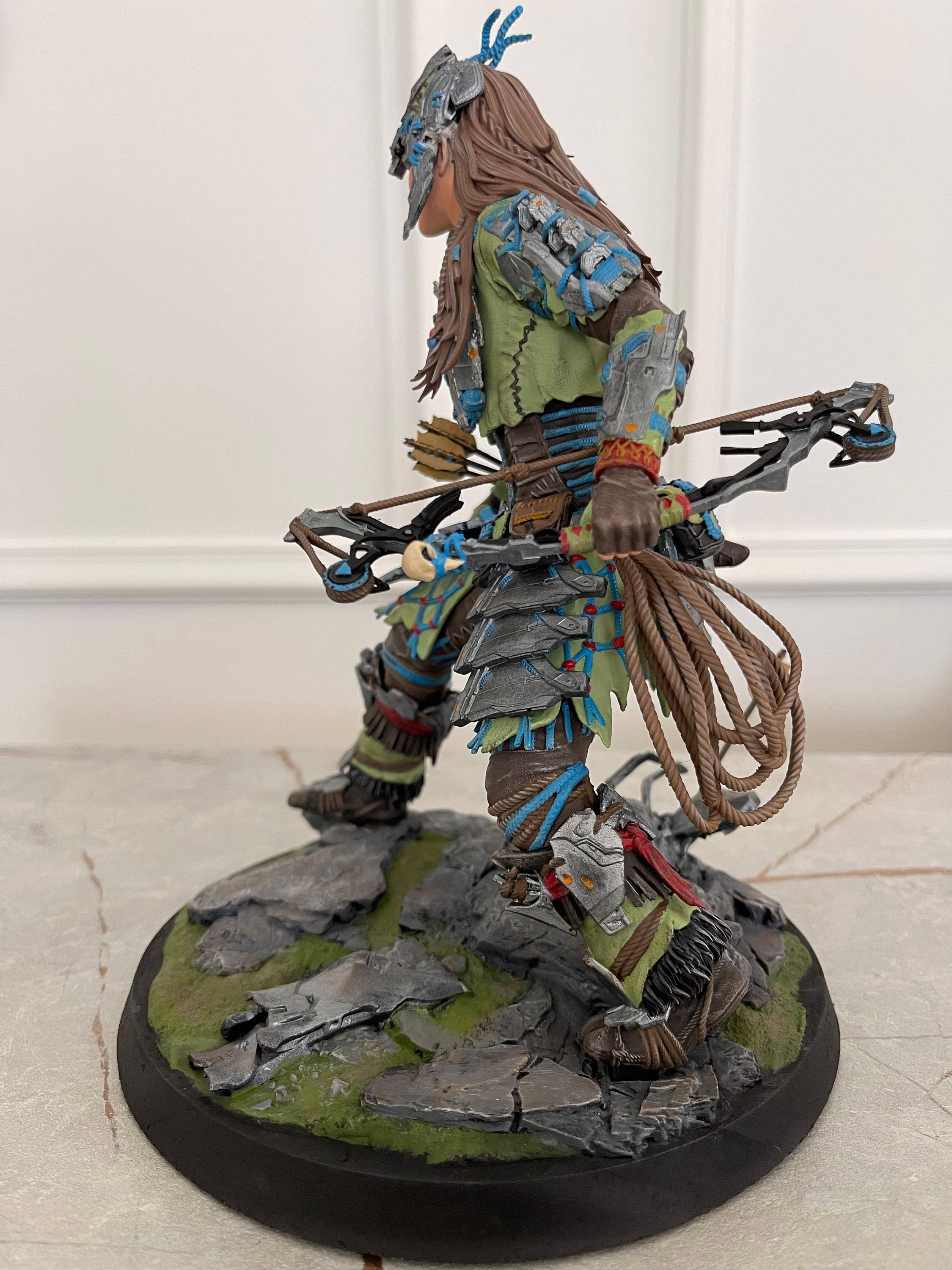 Hand Painted Aloy Figure Horizon: Forbidden West Sculpture Collectible ...