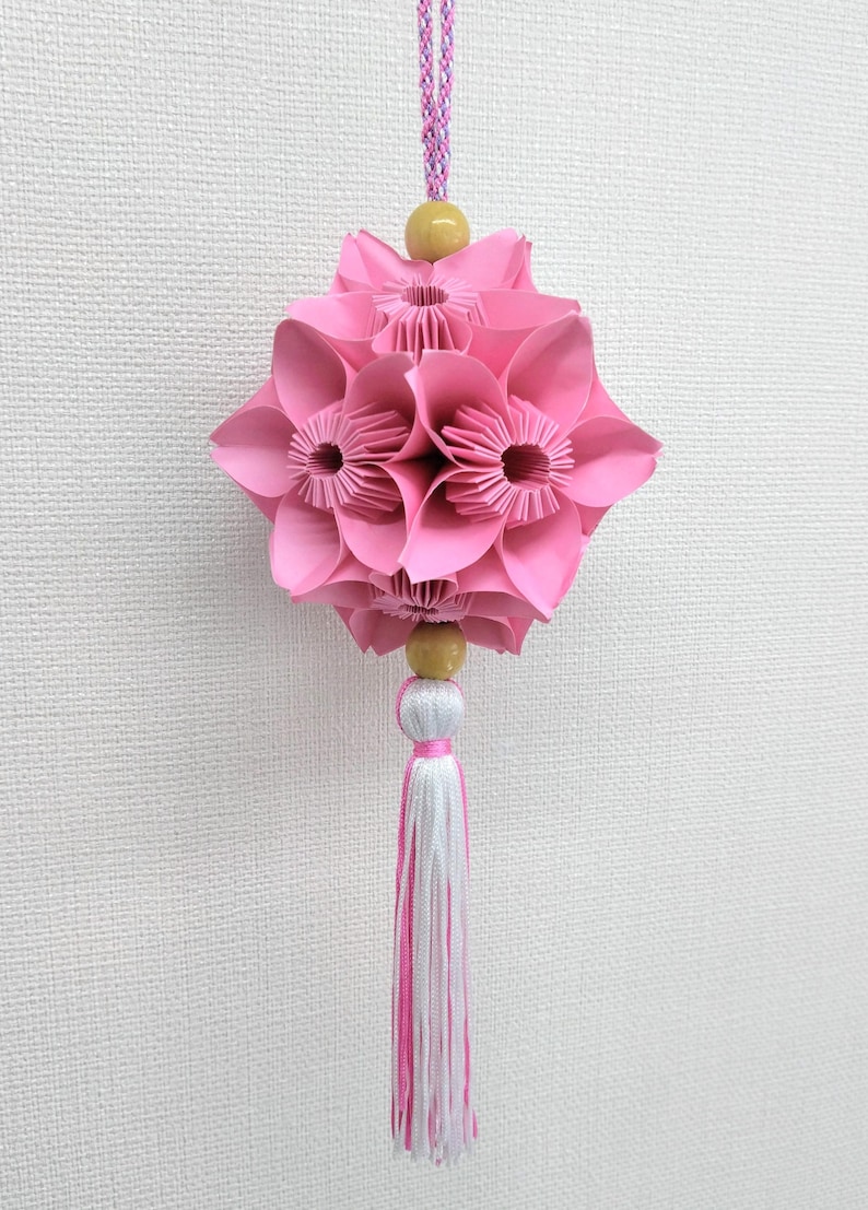 Origami Flower Ball Decoration. Japanese Kusudama. Made With ...