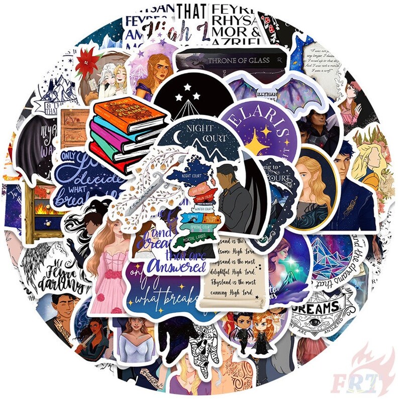 100 Acotar Velaris Sticker DIY Fashion Waterproof Doodle Decals ...