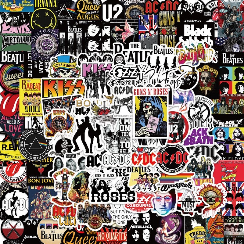 Rock Band Stickers - Etsy