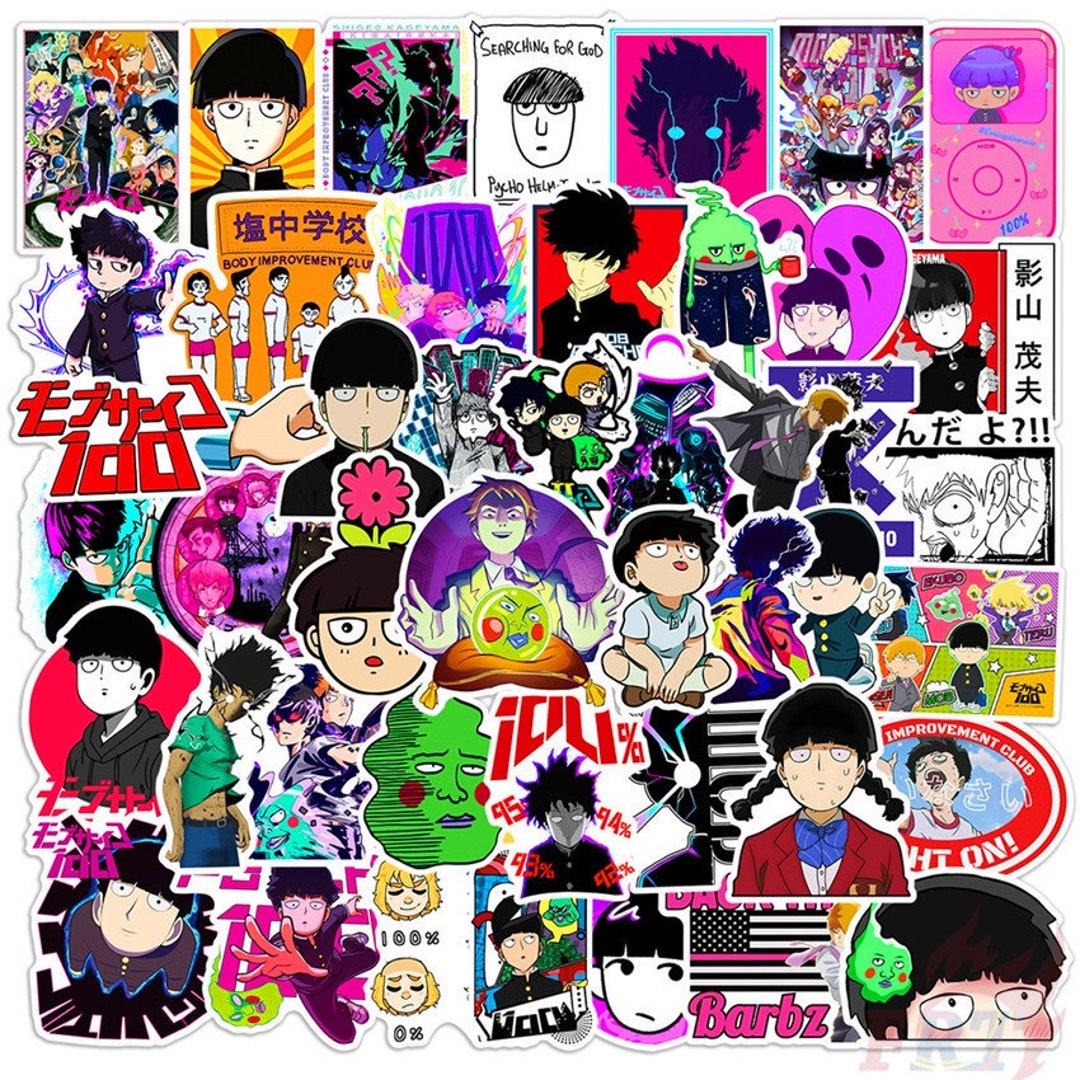 100 Mob Psycho 100 Sticker Pack for Laptop/water Bottle/skate Board ...