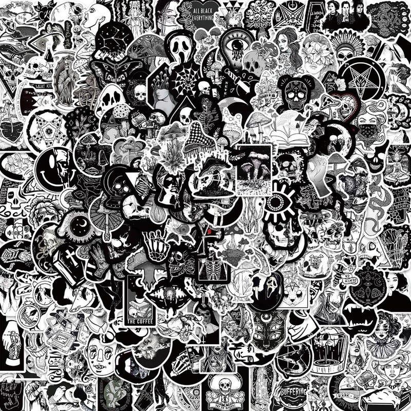 Cute Black and White Stickers - Etsy