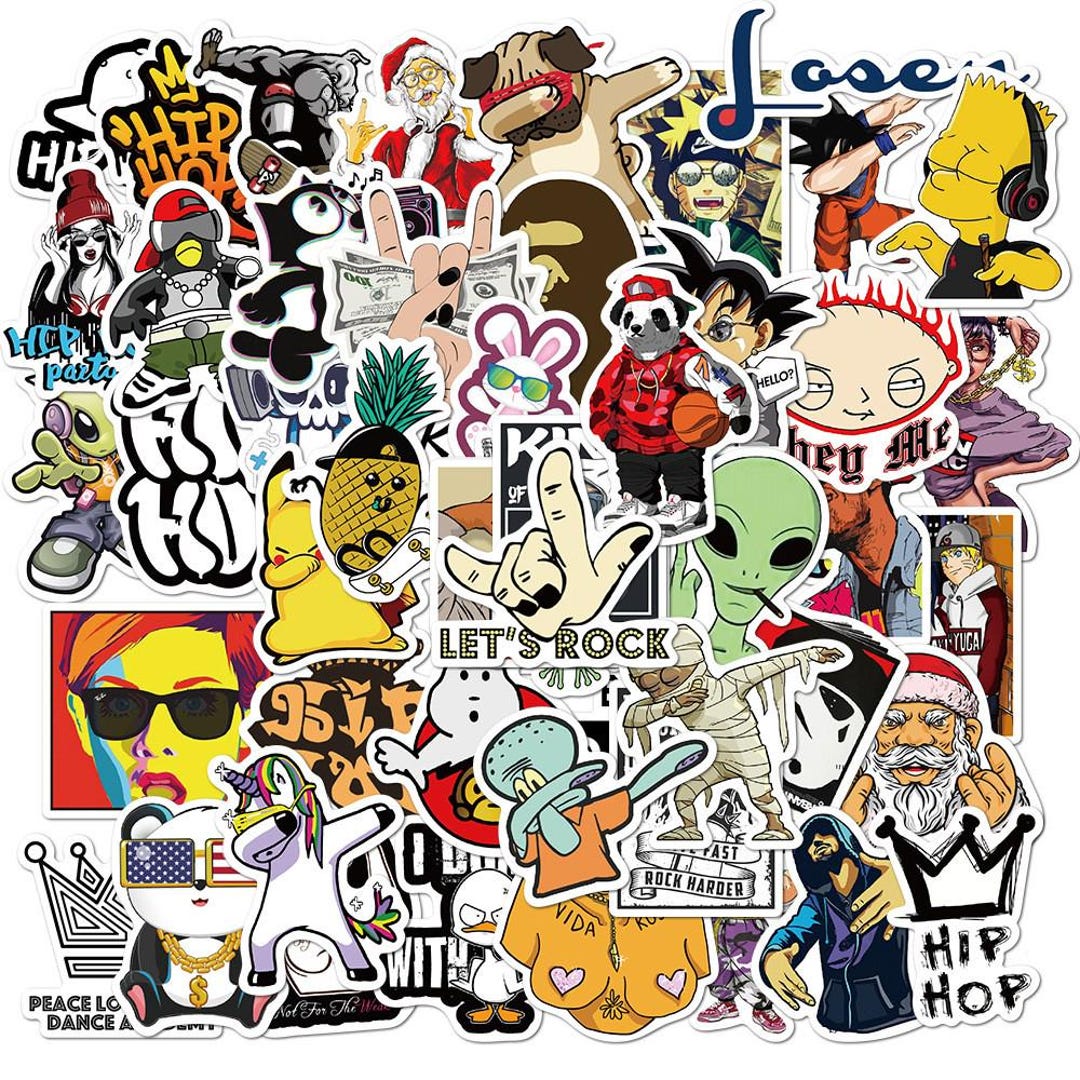 200 Variety Logo Stickers Pack for Laptop/ Water Bottle/ Skate Board ...