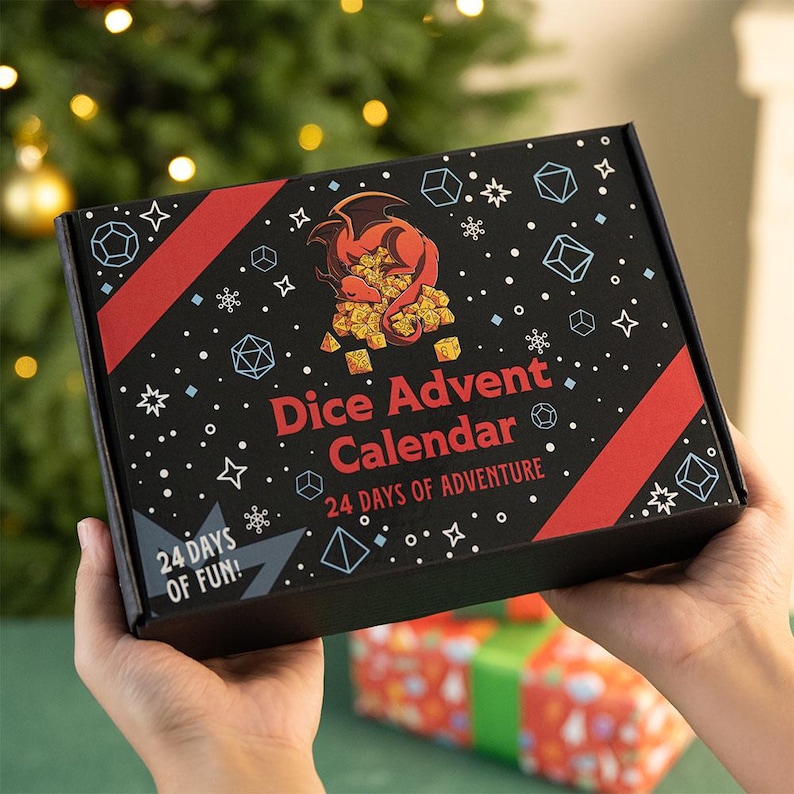 2025 Random Dice Advent Calendar, Christmas Mystery Dice Box, Christmas ...