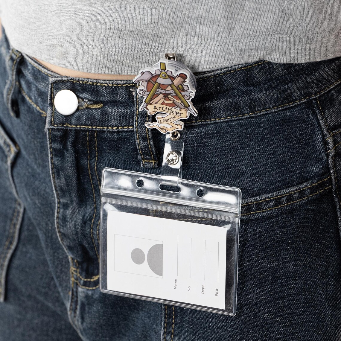 Personalized DND Classes Badge Reel, Custom Name DND Badge Reel ...