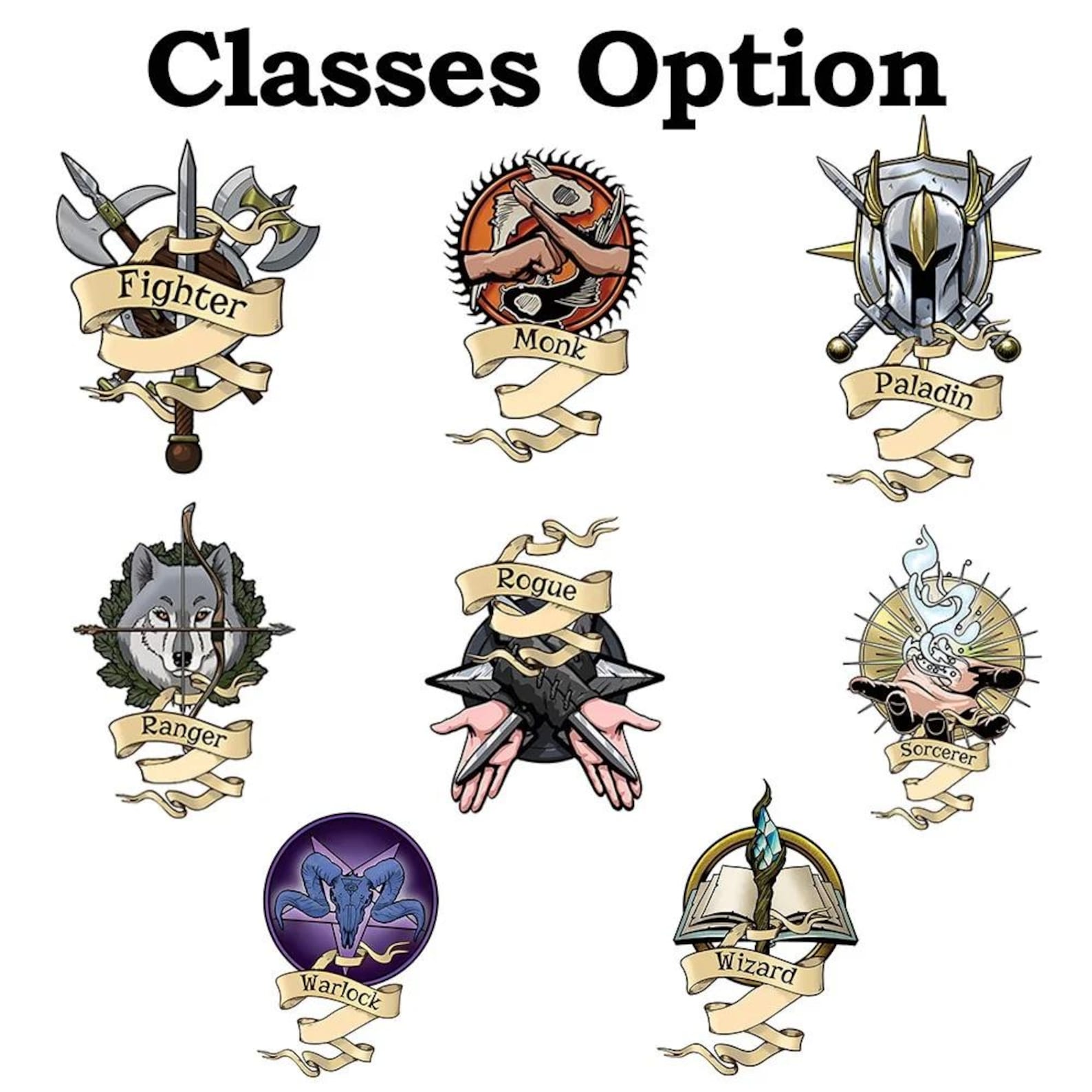 Personalized DND Classes Badge Reel, Custom Name DND Badge Reel ...