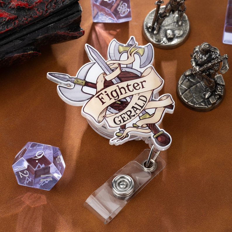 Personalized DND Classes Badge Reel, Custom Name DND Badge Reel ...