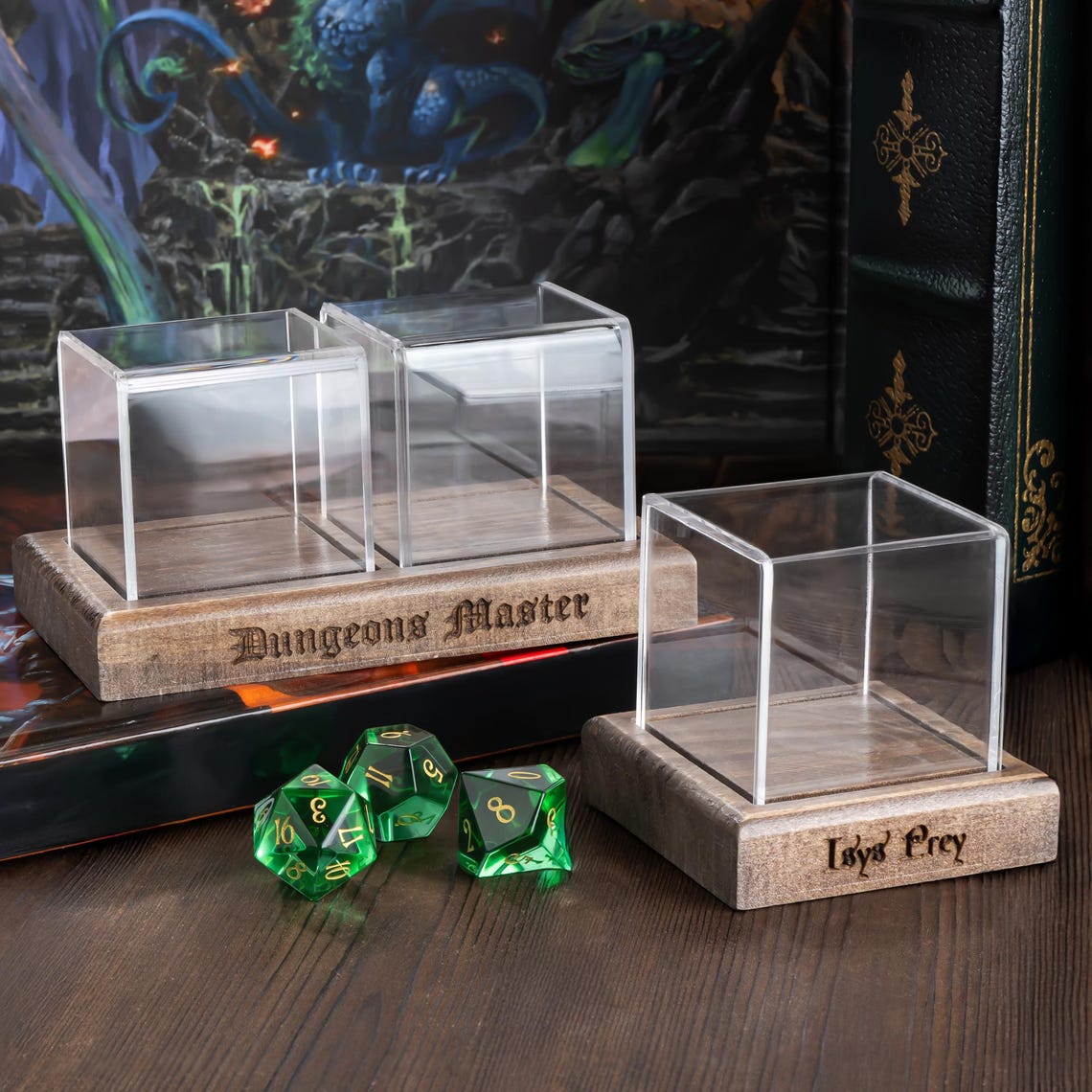 Custom DND Character and Dice Display Vaults/tombs, Miniature Display ...