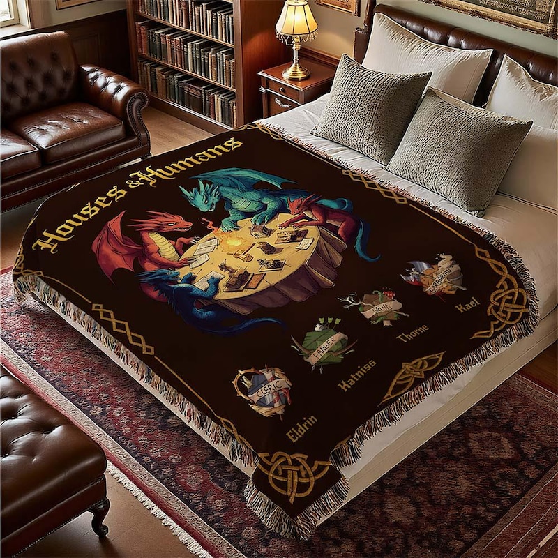 Dungeons and Dragons Blanket - Etsy Canada