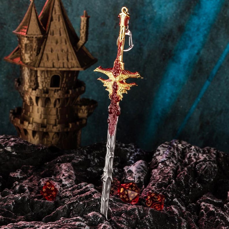Baldur's Gate 3 Sword With Stand Weapon Collection, DND Weapon Bg3 ...