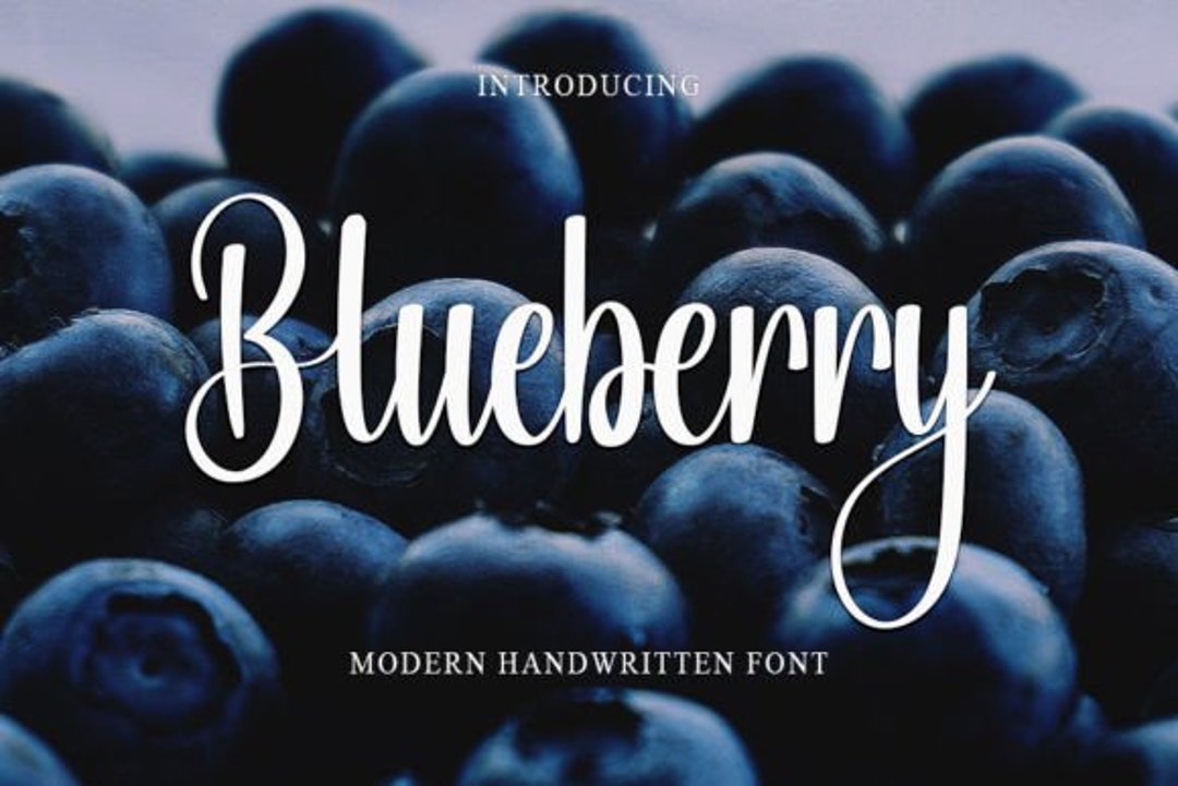 Blueberry Font, Luxury Font, Cricut Font, Casual Font, Modern Font ...