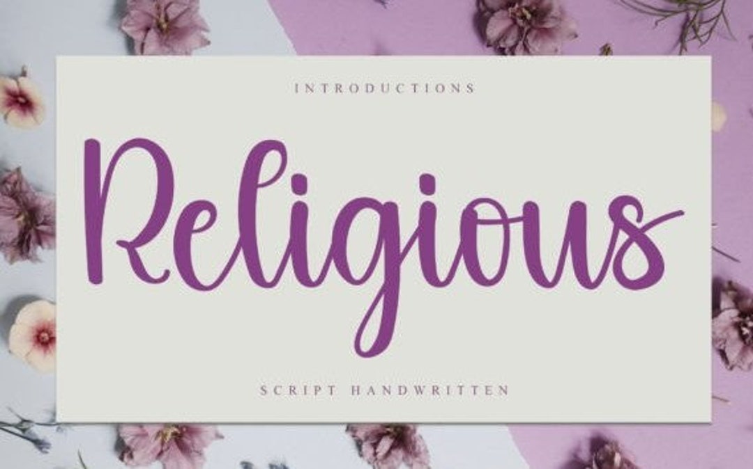 Religious Font, Cute Handwritten Font, Branding Font, Wedding Font ...