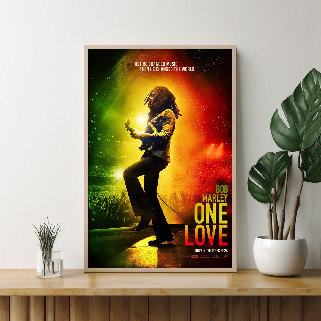 Bob Marley One Love Poster,gift for Friends,unique Wall Art,custom ...