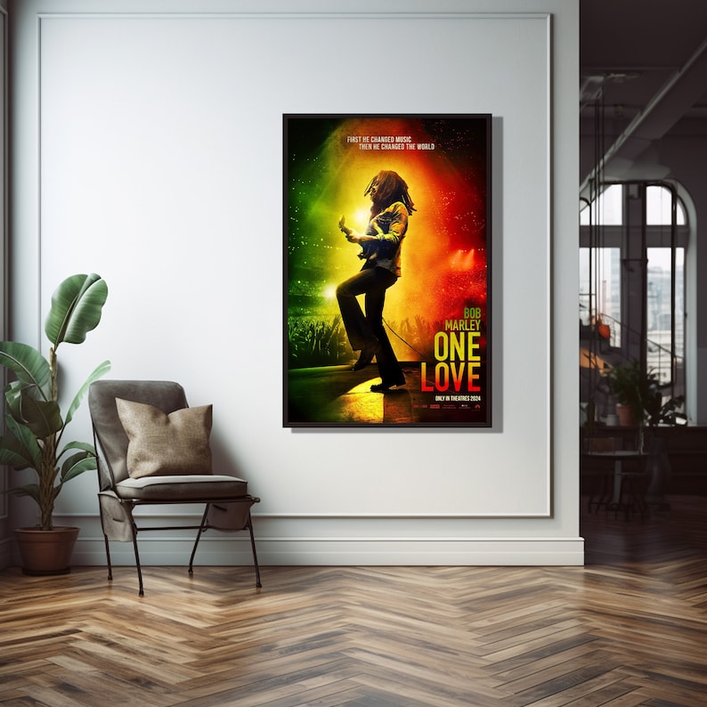 Bob Marley One Love Poster,gift for Friends,unique Wall Art,custom ...