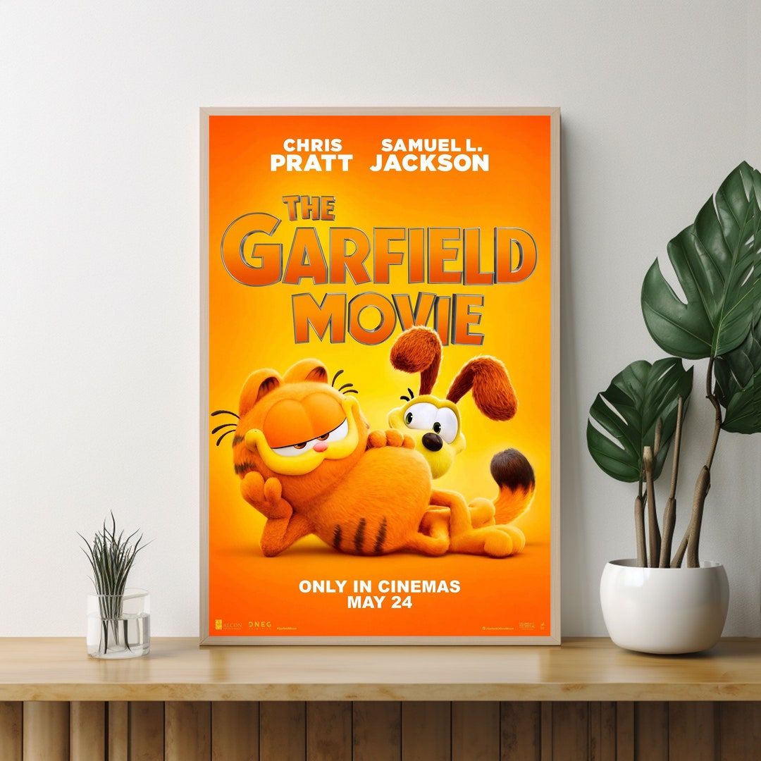 The Garfield Movie Poster,gift for Friends,unique Wall Art,custom Movie ...