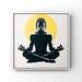 Meditating Black Man Wall Art - Etsy