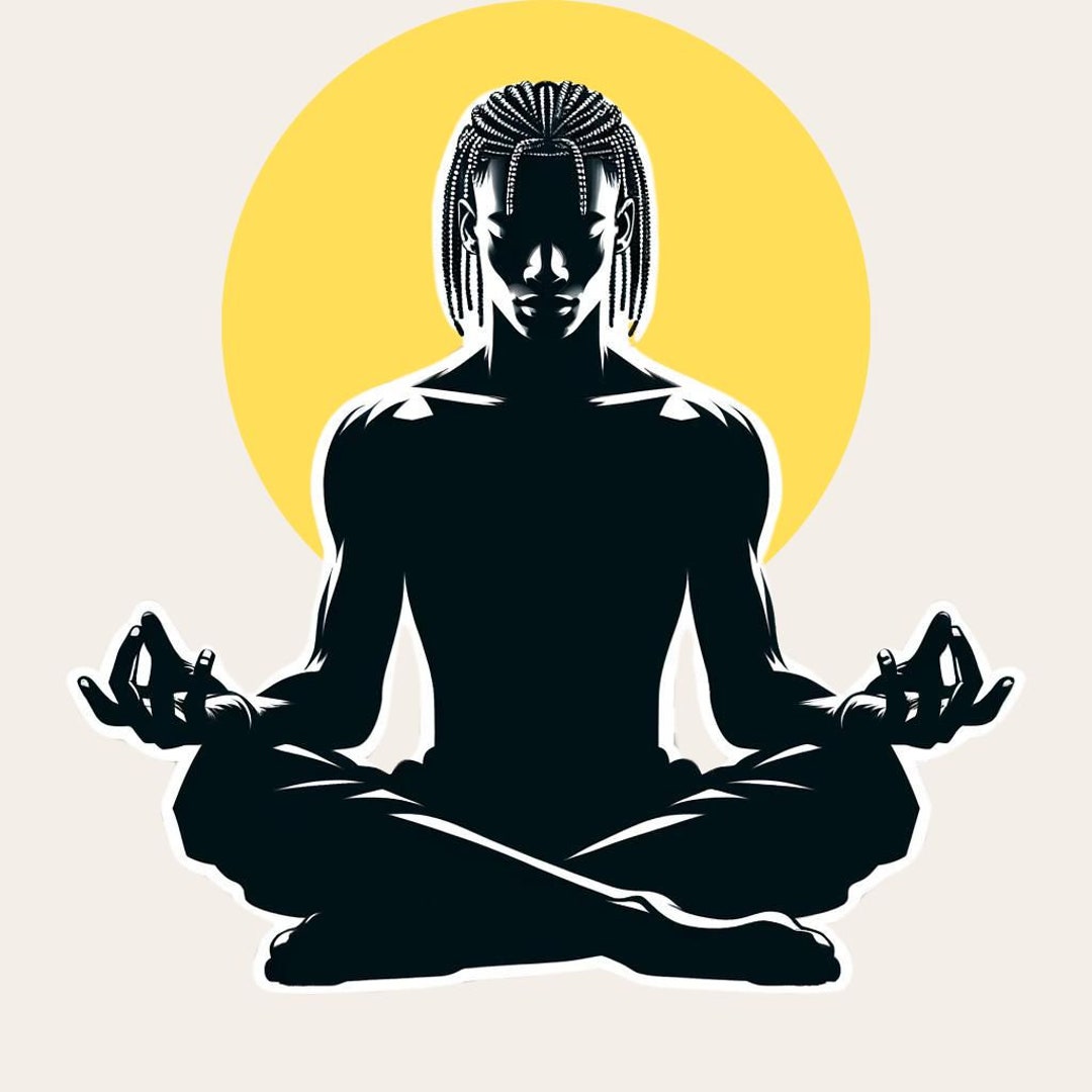 Meditating Black Man Wall Art - Etsy