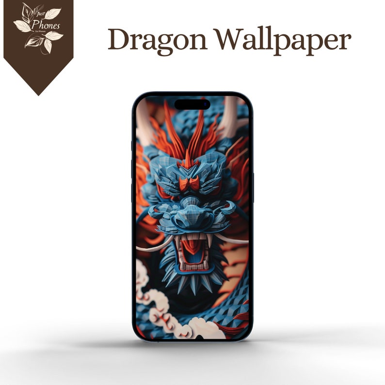 Papercraft Dragon iPhone 4K Wallpaper, Zen Origami Aesthetic ...