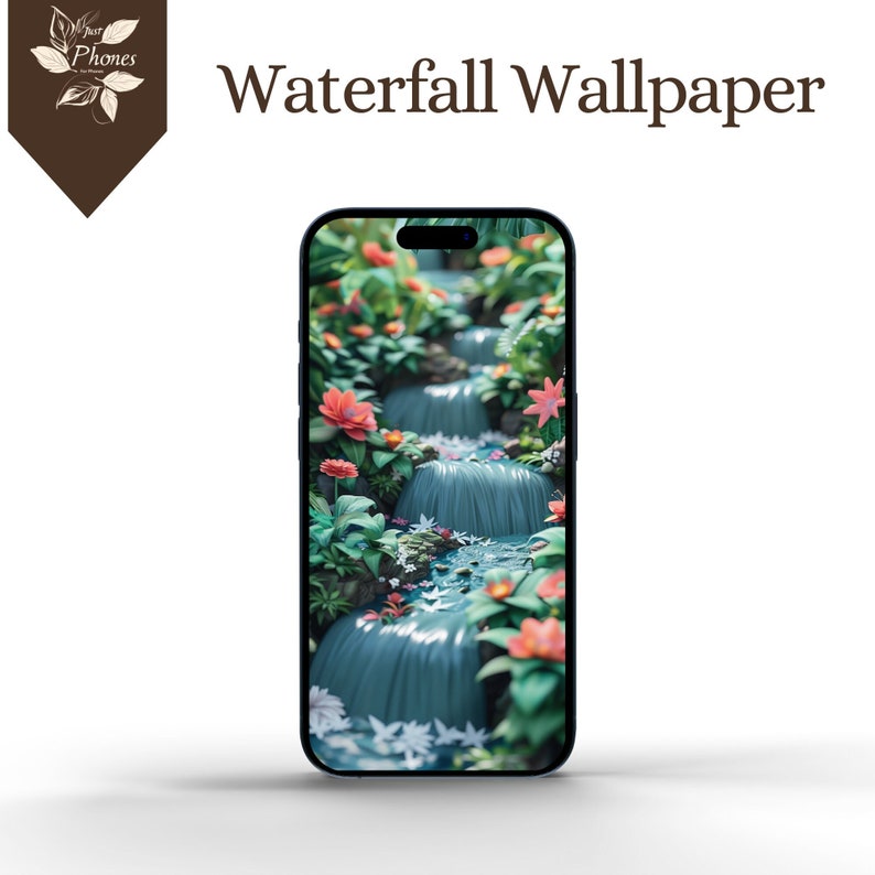 Papercraft Waterfall iPhone 4K Wallpaper, Zen Aesthetic, Papercraft ...